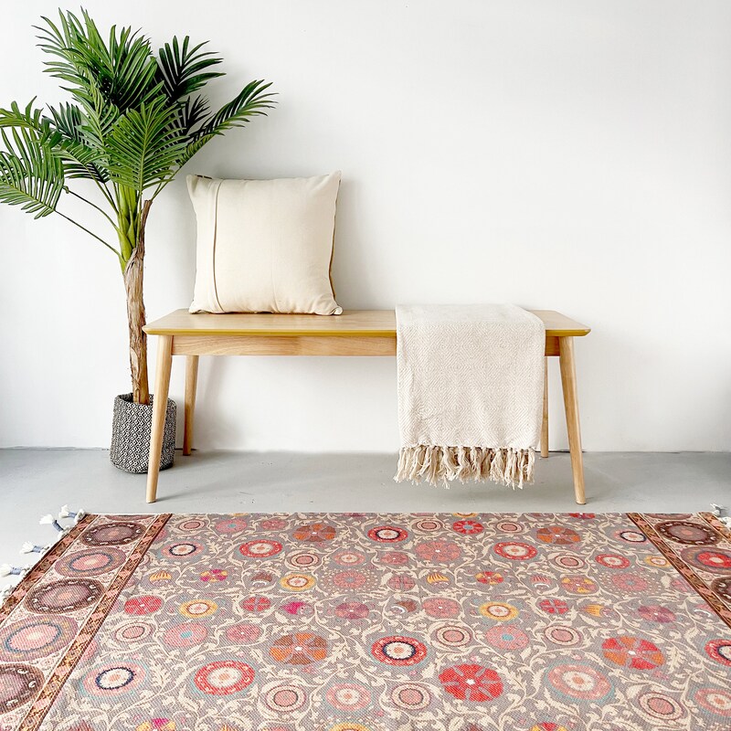 Hand Painted Rug - Etsy