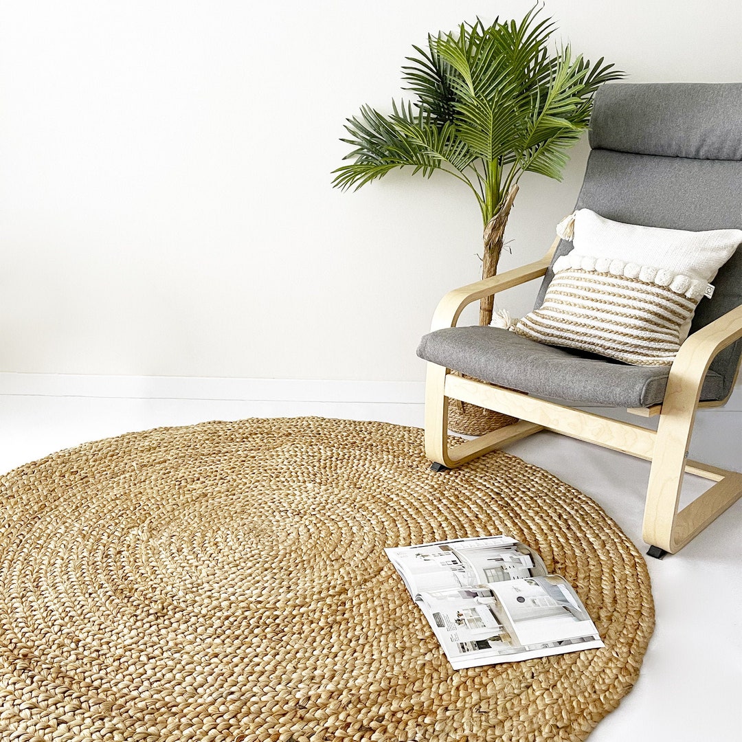 Round Jute Rug. Natural Round Rug.bohemian Round Rug. Round Doormat ...