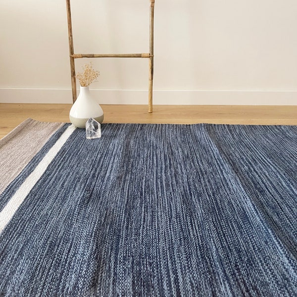 8x10 Navy Blue Rug - Etsy