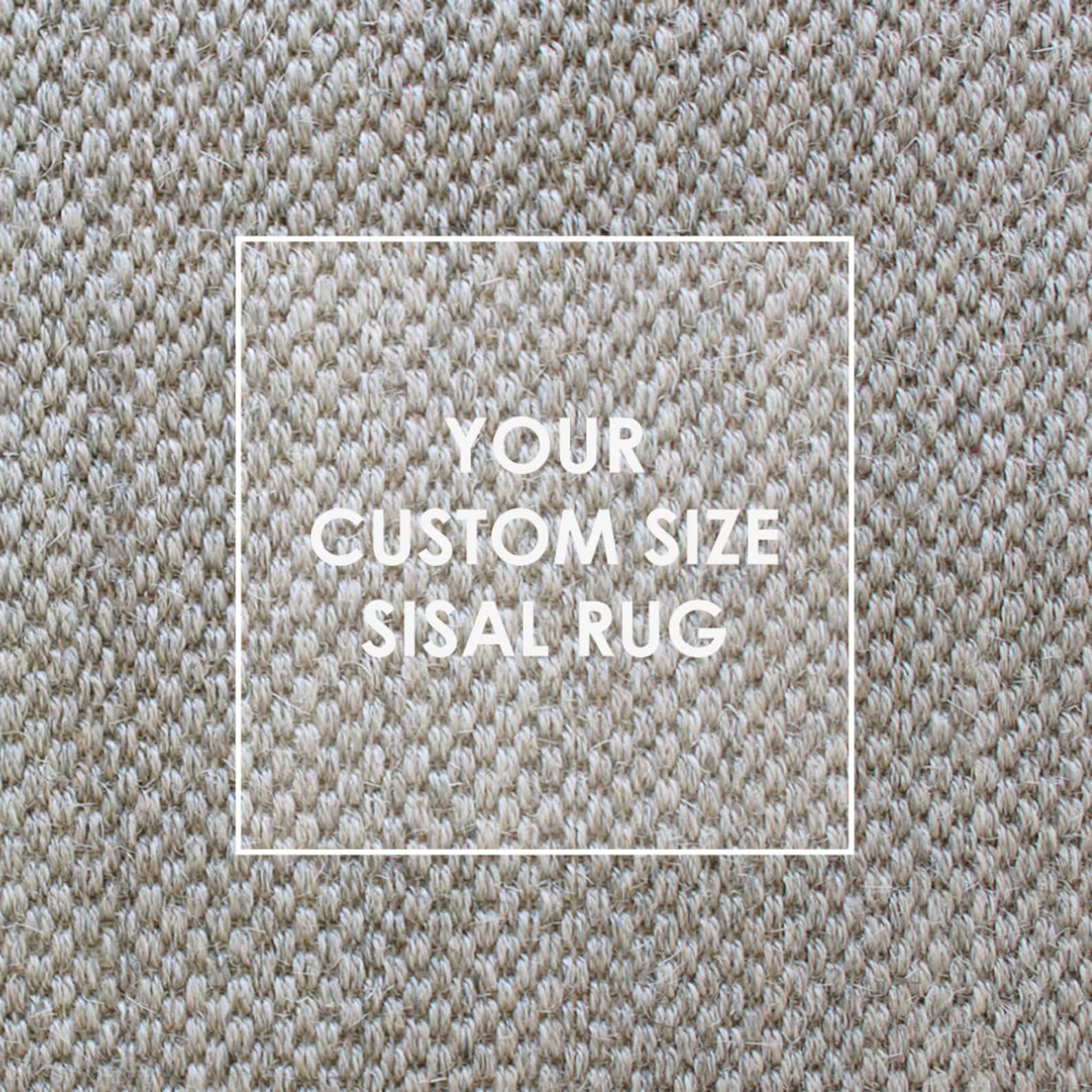 Sisal Rug. Your Custom Size. Sisal Handwoven Rug.color to Choose ...