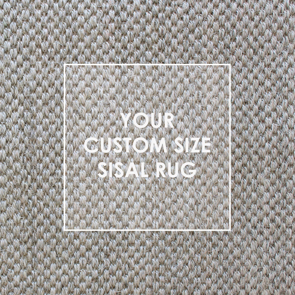 Sisal Rug. Your Custom Size. Sisal Handwoven Rug.color to Choose ...