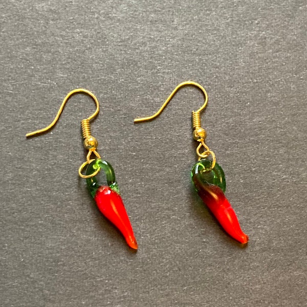 Chilli Earrings - Etsy