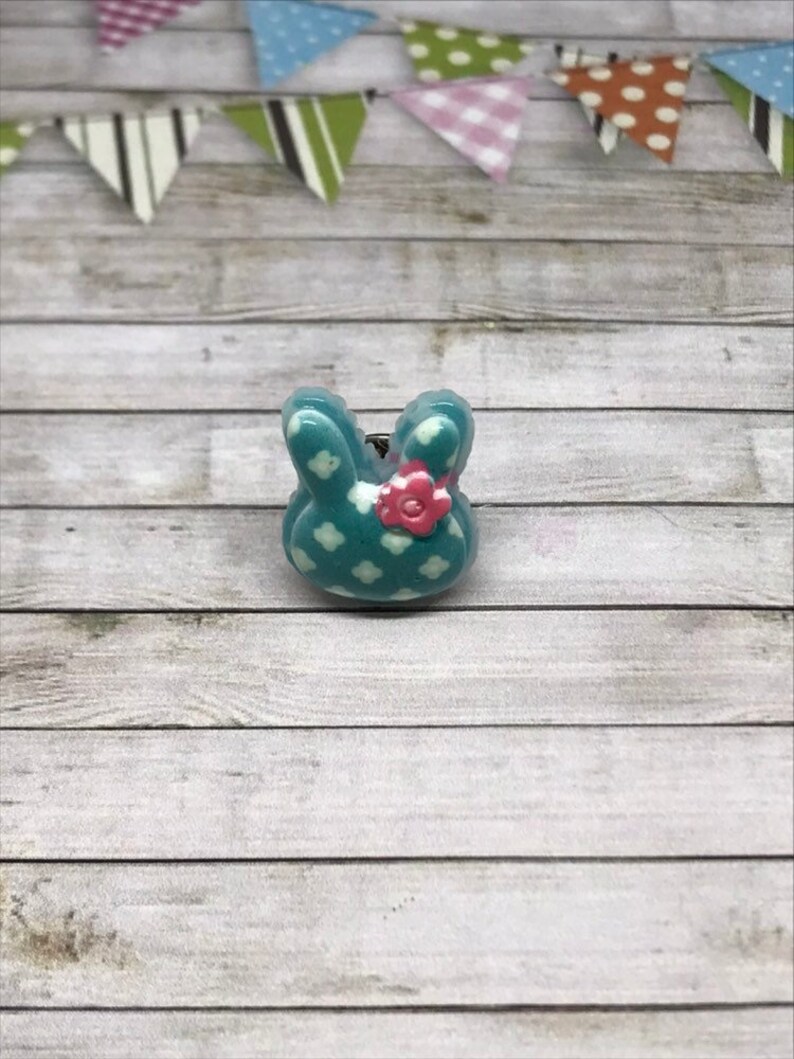 Bunny Rabbit Pin Badge Vintage Style Animal Jewellery Rabbit | Etsy