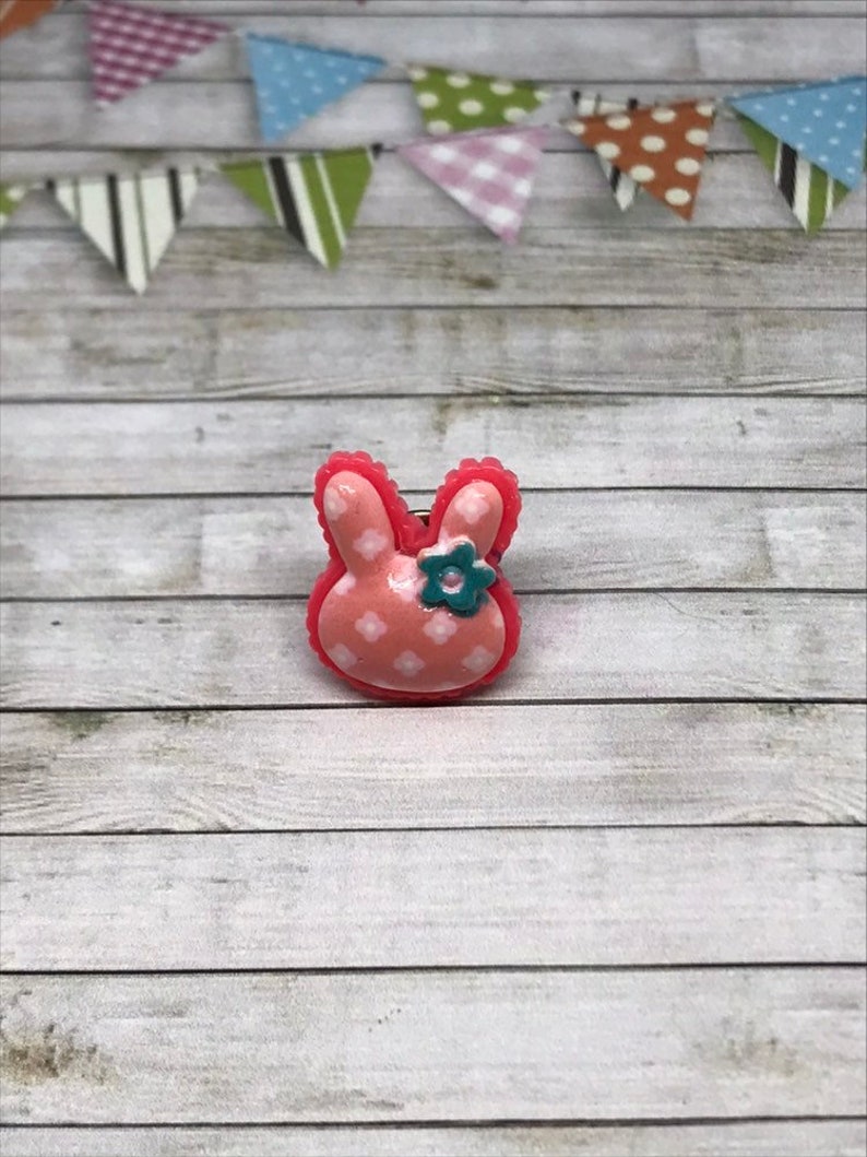 Bunny Rabbit Pin Badge Vintage Style Animal Jewellery Rabbit | Etsy