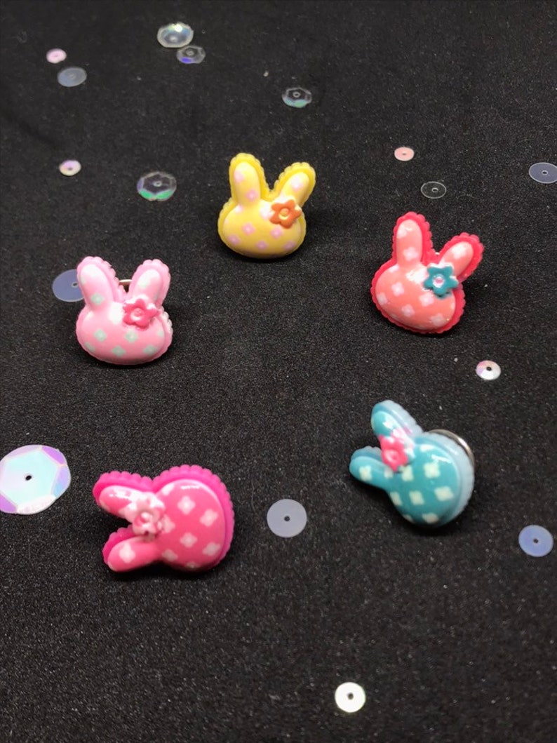 Bunny Rabbit Pin Badge Vintage Style Animal Jewellery Rabbit | Etsy