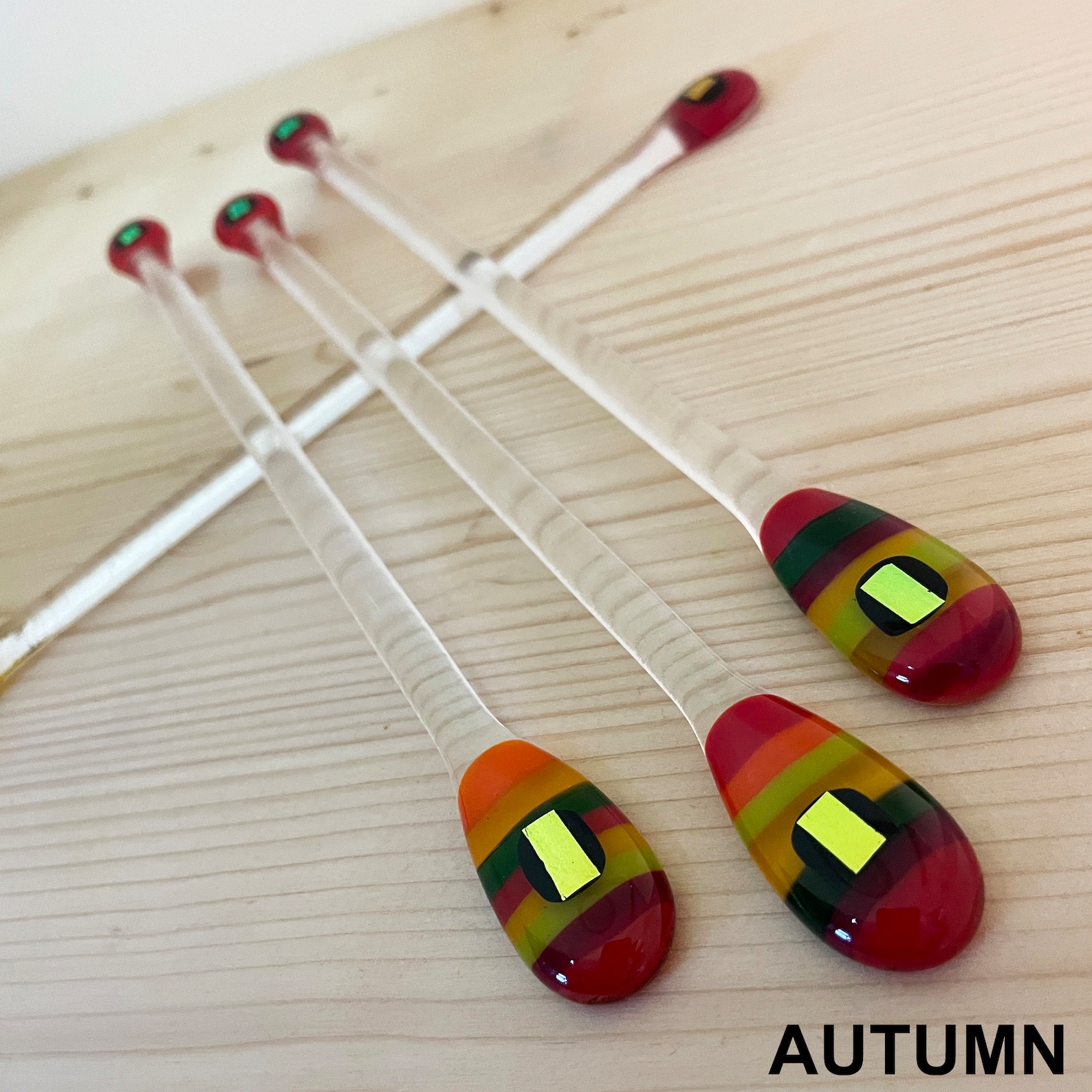 Handmade Personalizable Fused Glass Drink Stirrer, Cocktail Stirrer ...