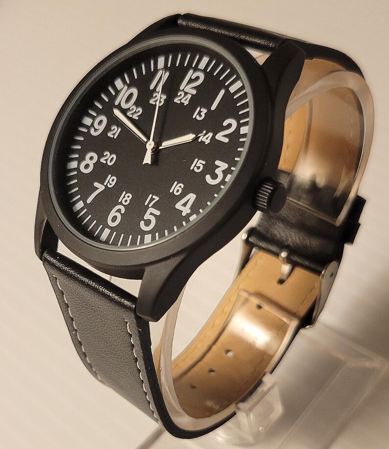 Military Pilot Watch Aviation Inspired 42mm Khaki Field Military Watch ...