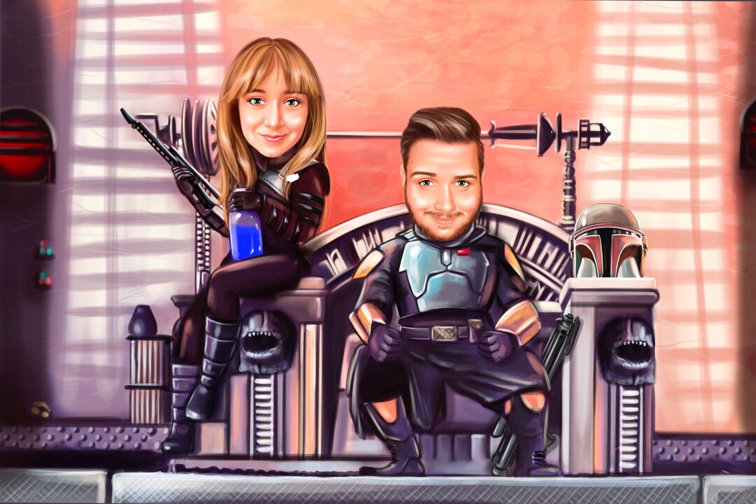 Boba Fett, Fennec Shand, the Mandalorian Theme Portrait, Baby Yoda ...