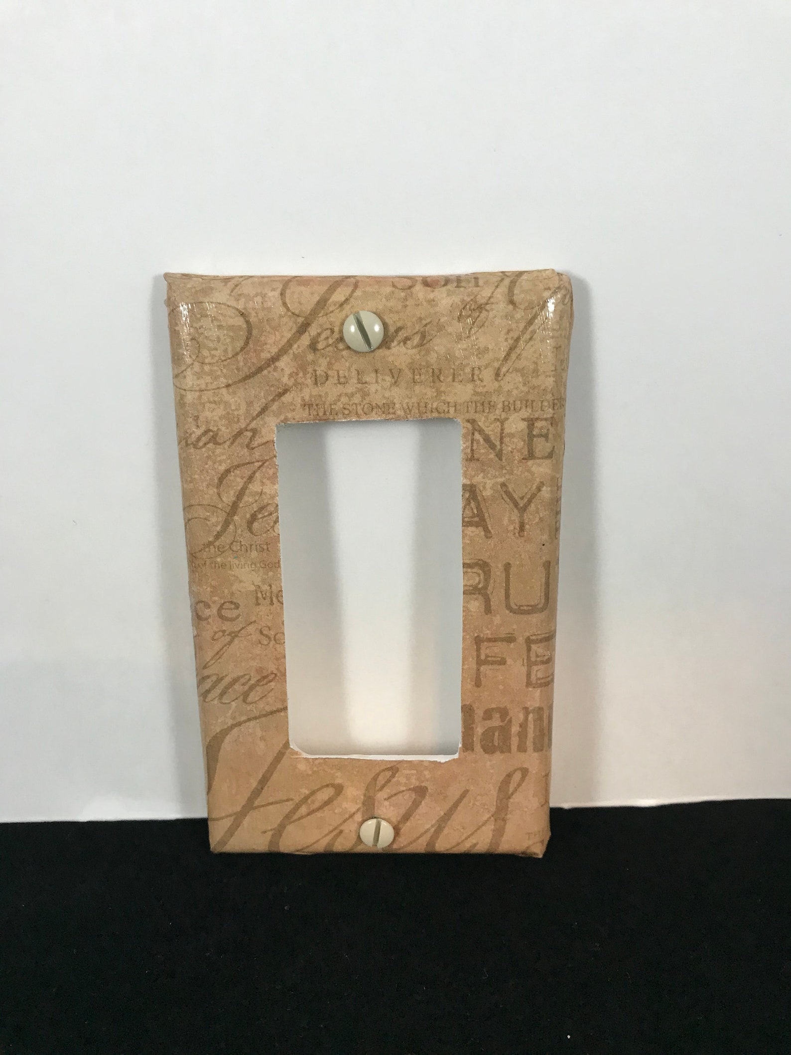 Christian Light Switch Covers; Brown - Etsy