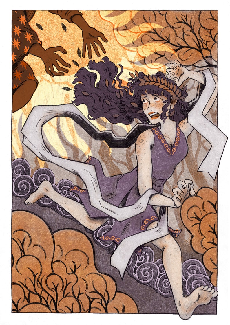 Apollo & Daphne Illustrated Greek Mythology Zine PDF DIGITAL DOWNLOAD ...