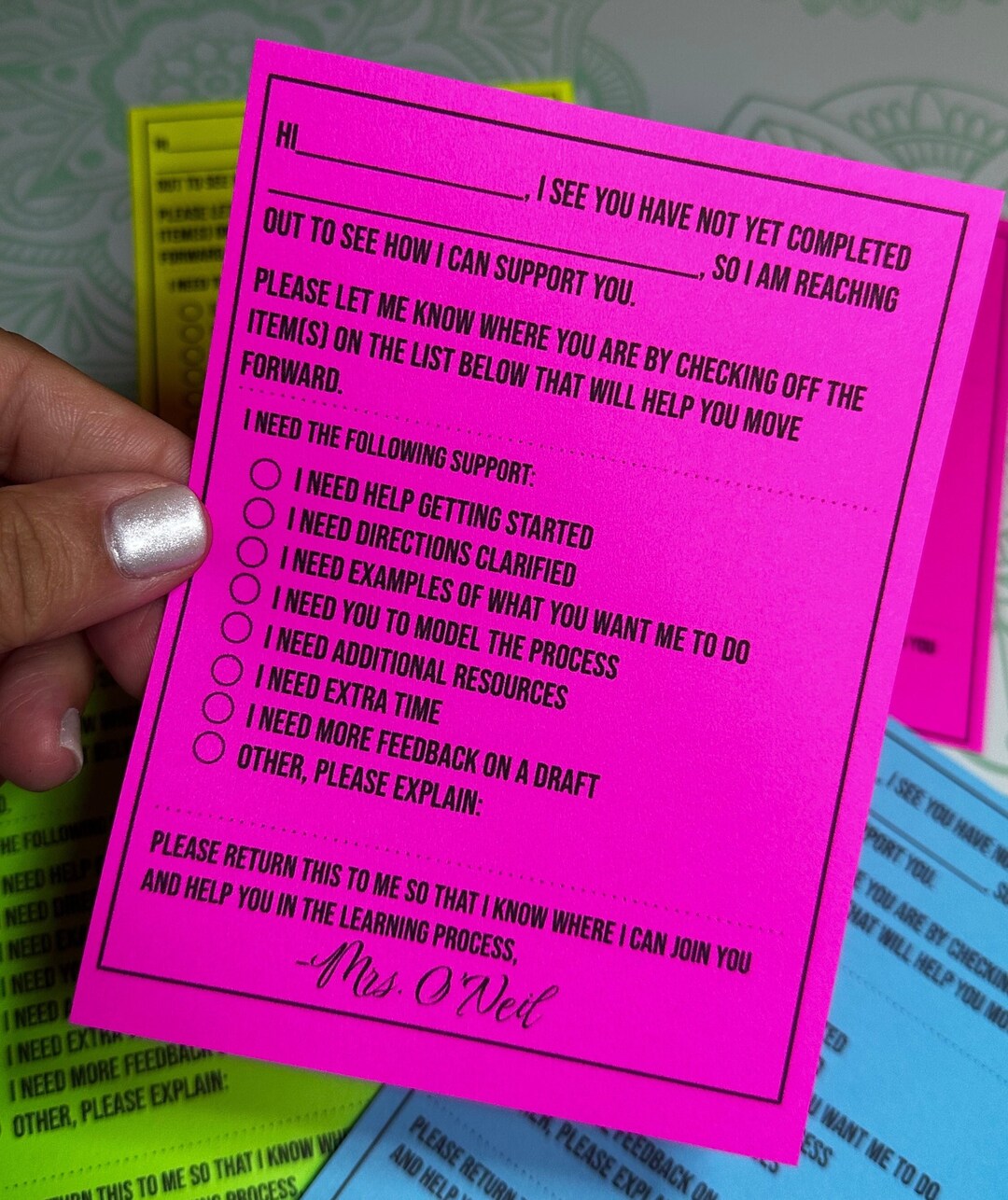 Digital Download- Student Check in Form | Google Slides | Classroom ...