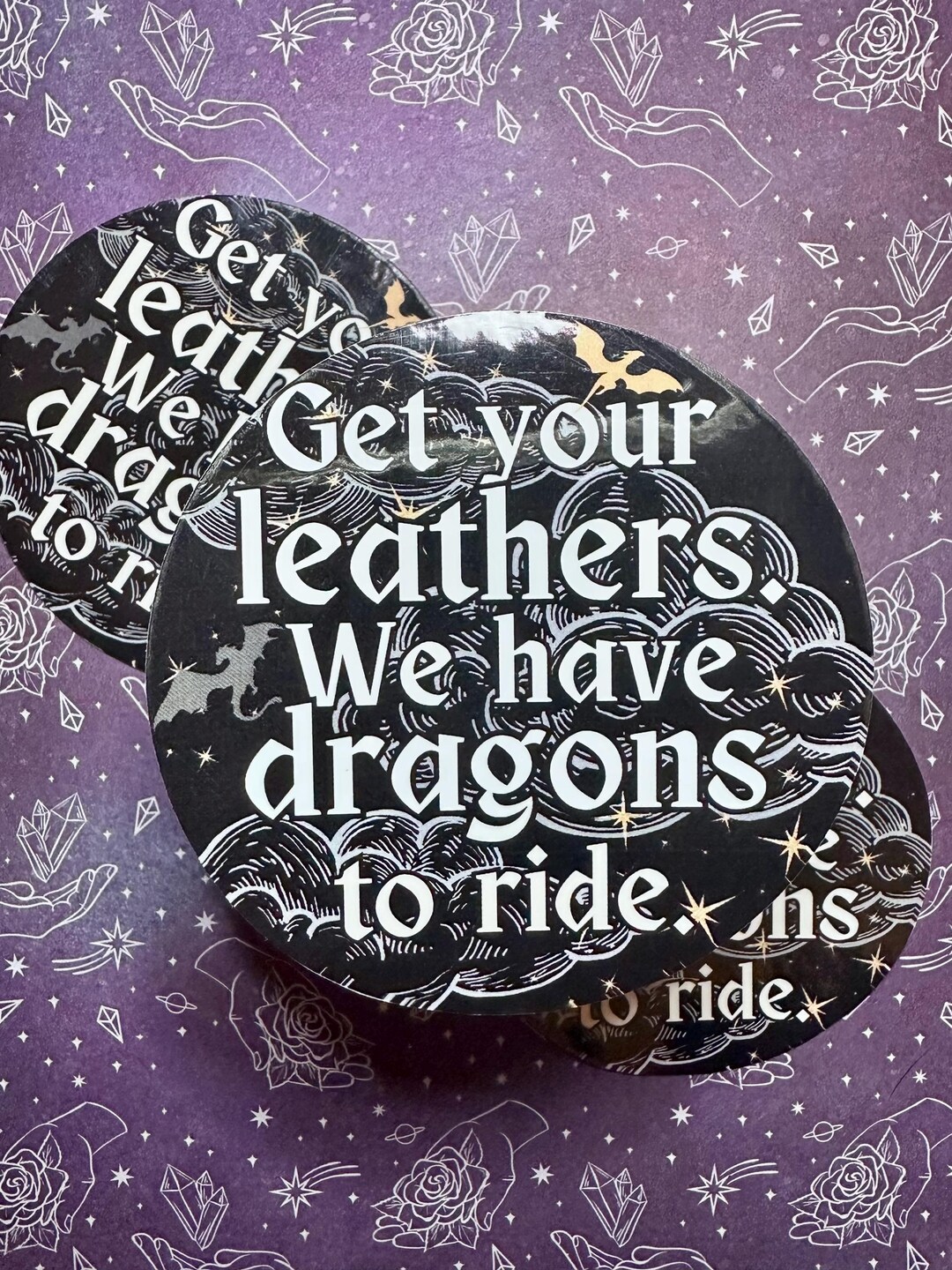 Onyx Storm Sticker | Get Your Leathers | Dragons | Fourth Wing Stickers ...
