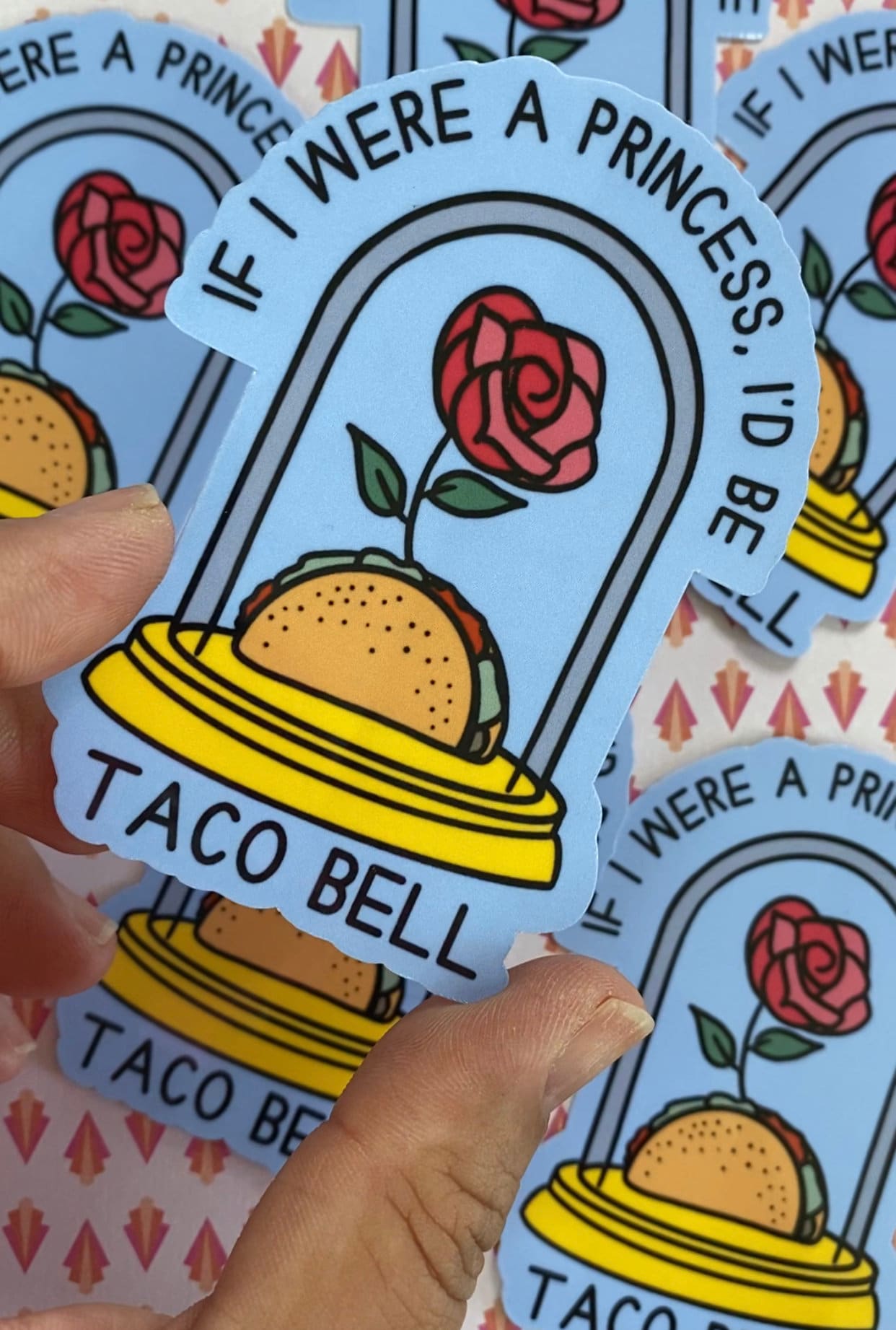 If I Were a Princess I'd Be Taco Bell Sticker Beauty | Etsy