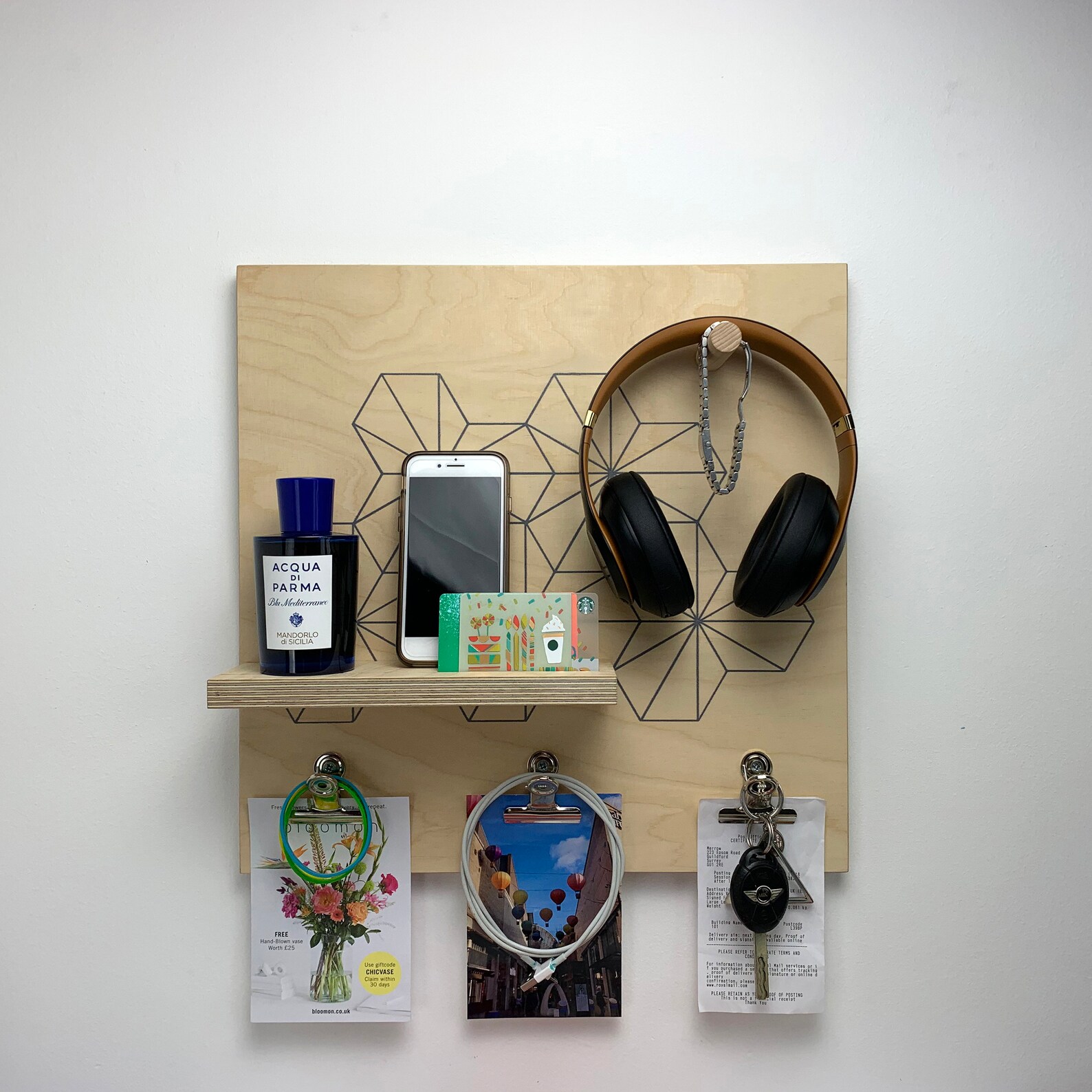 Kitchen Office Notice Memo Board Organiser With Shelf Peg - Etsy UK