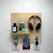 Kitchen Office Notice Memo Board Organiser With Shelf, Peg, Clips and ...