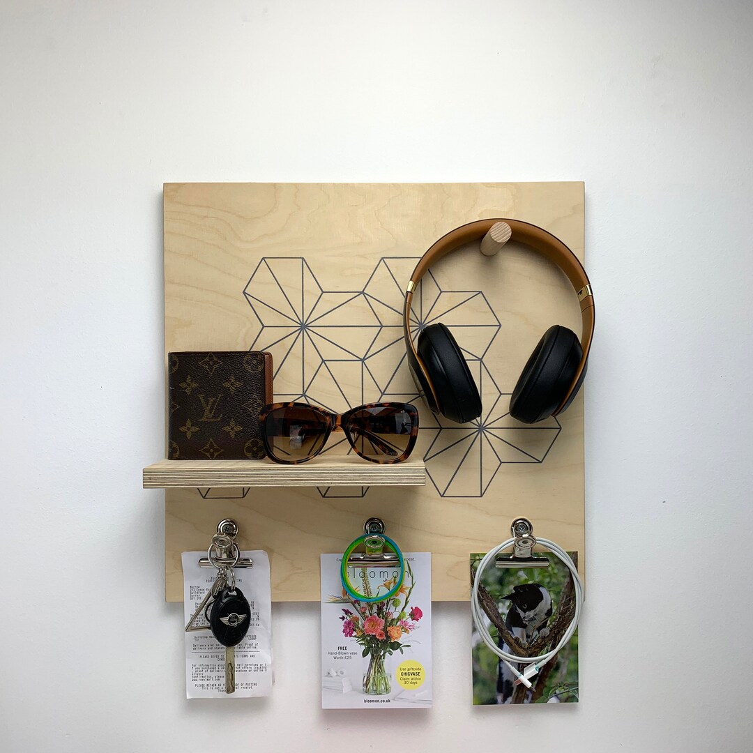 Kitchen Office Notice Memo Board Organiser With Shelf Peg - Etsy UK