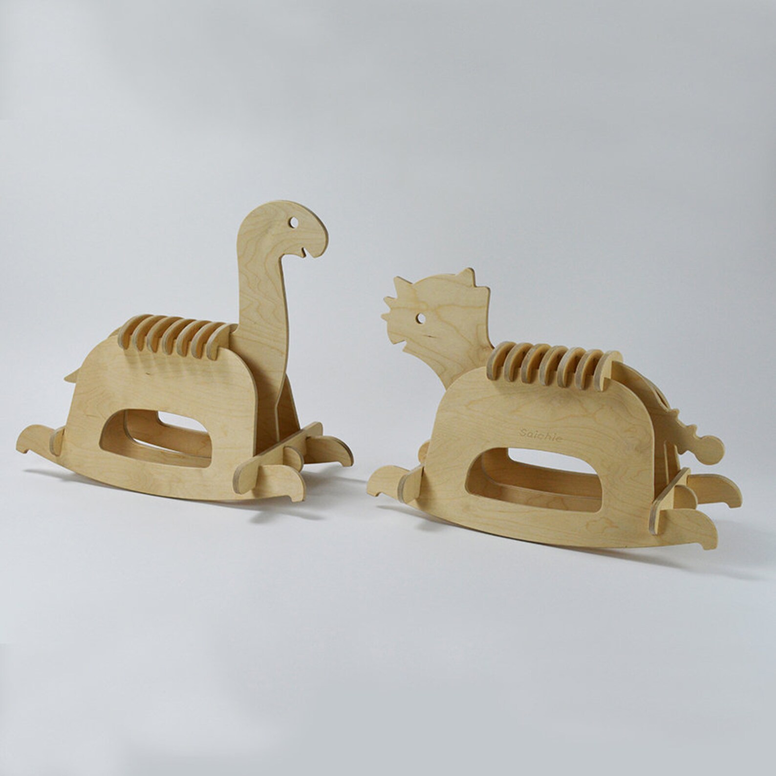 Modern Rocking Dinosaur, Take on Rocking Horse, Wooden Rocker, Ride on ...
