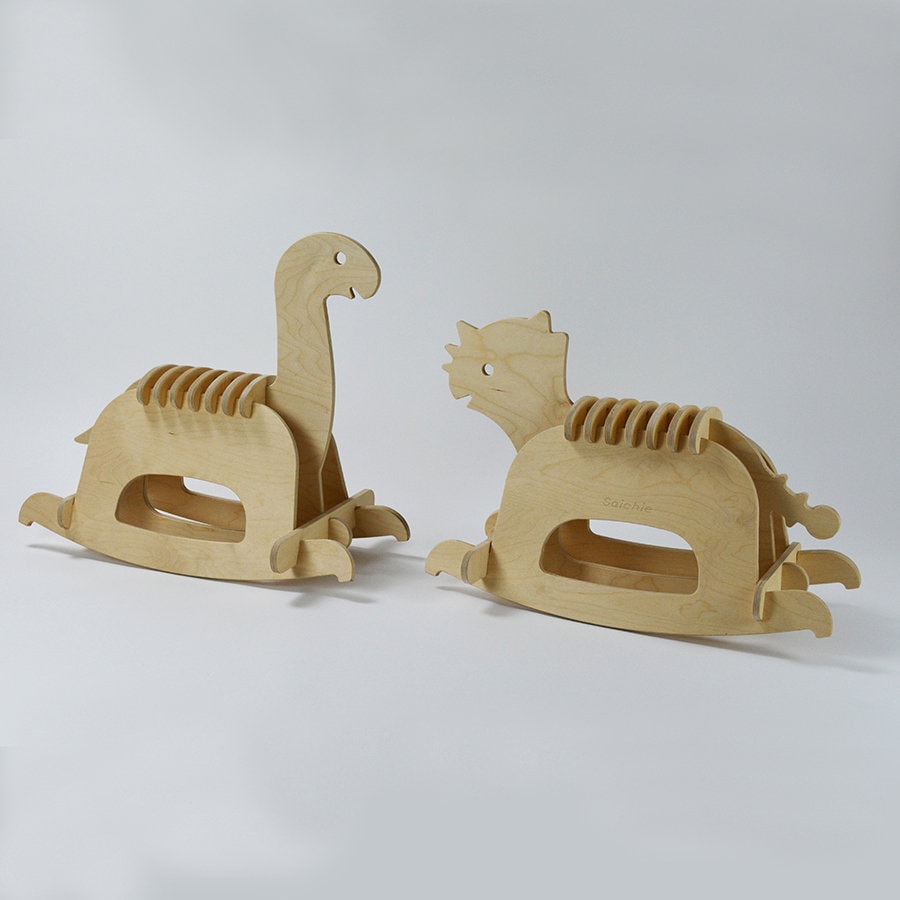 Modern Rocking Dinosaur Take on Rocking Horse Wooden Rocker - Etsy UK