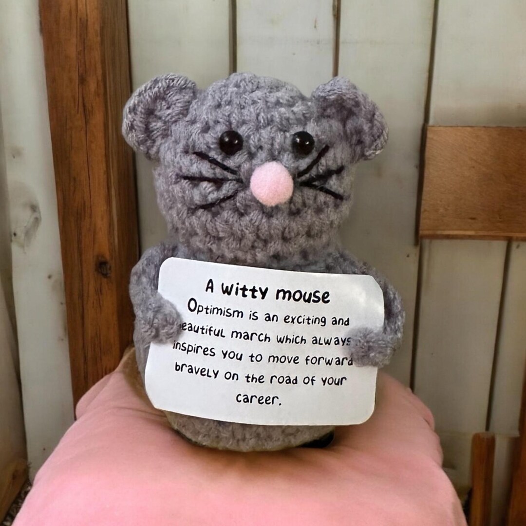 Awesome Cute Crochet Mouse - Motivational Gift for Family//friends ...