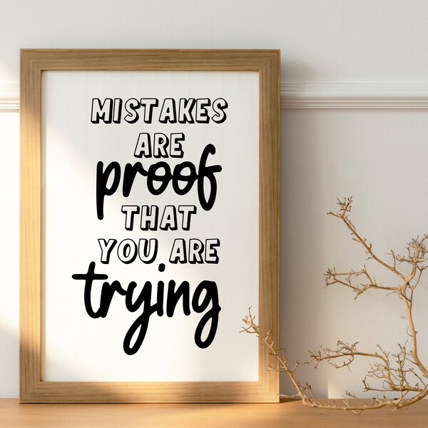 Mistakes Are Proof - Etsy