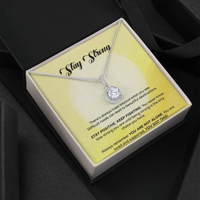 Strong Woman Encouragement Necklace Symbol of Strength Encouragement ...