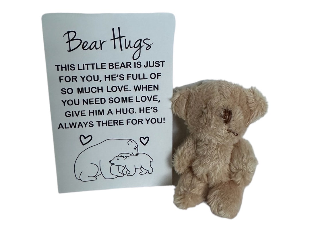 Pocket Hug || Hug Bear || Positive Message Card || A Bear Hug in Box ...