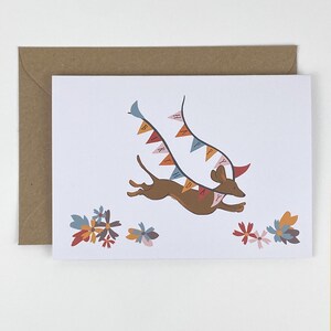 Dachshund Dog Greeting Card Set | 4 X A6 Blank Greeting Cards ...