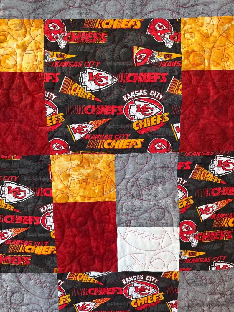 Kansas City Chiefs Team Quilt - Etsy