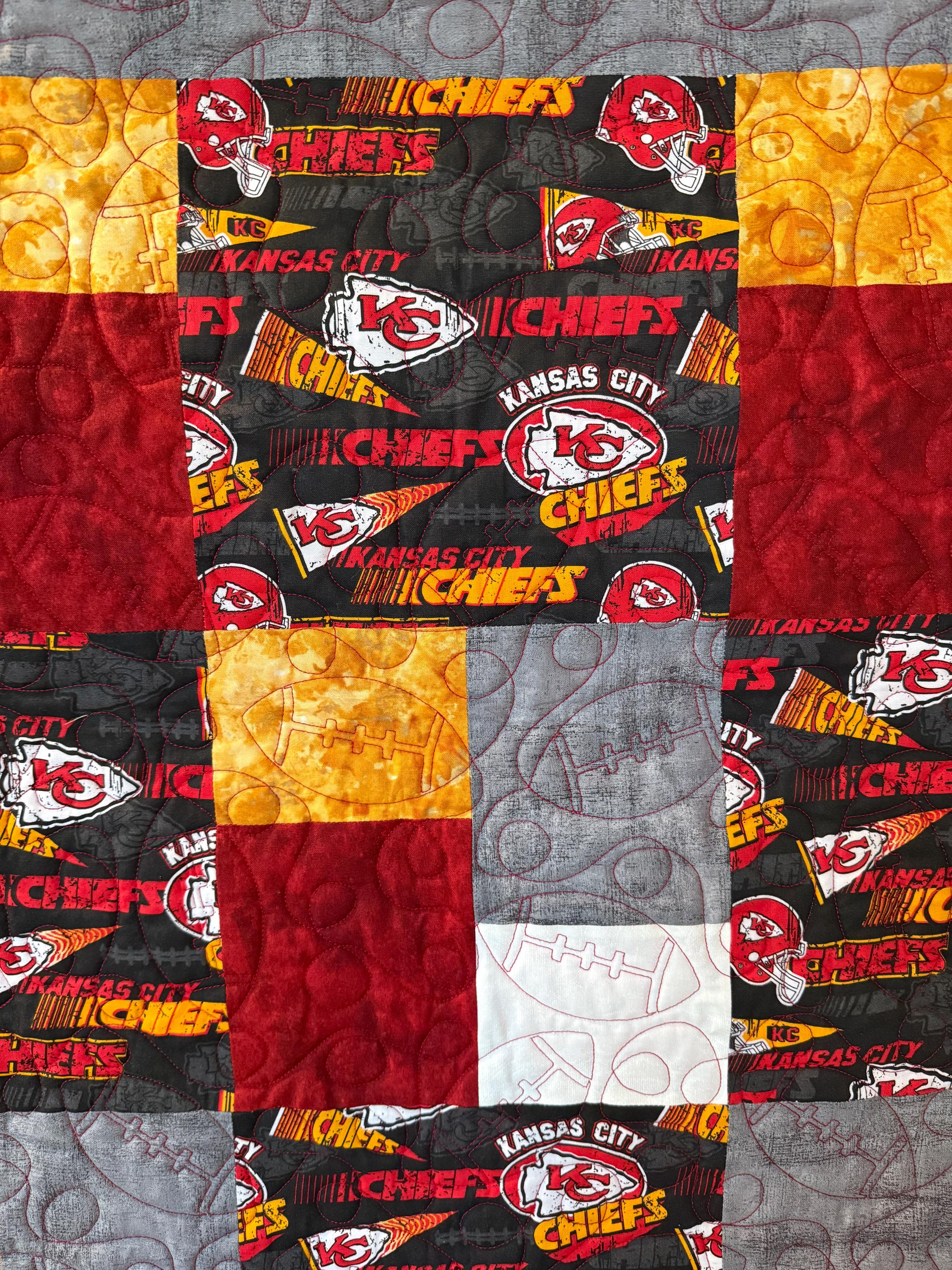 Kansas City Chiefs Team Quilt - Etsy