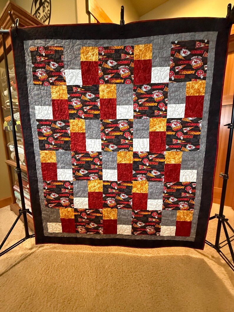Kansas City Chiefs Team Quilt - Etsy