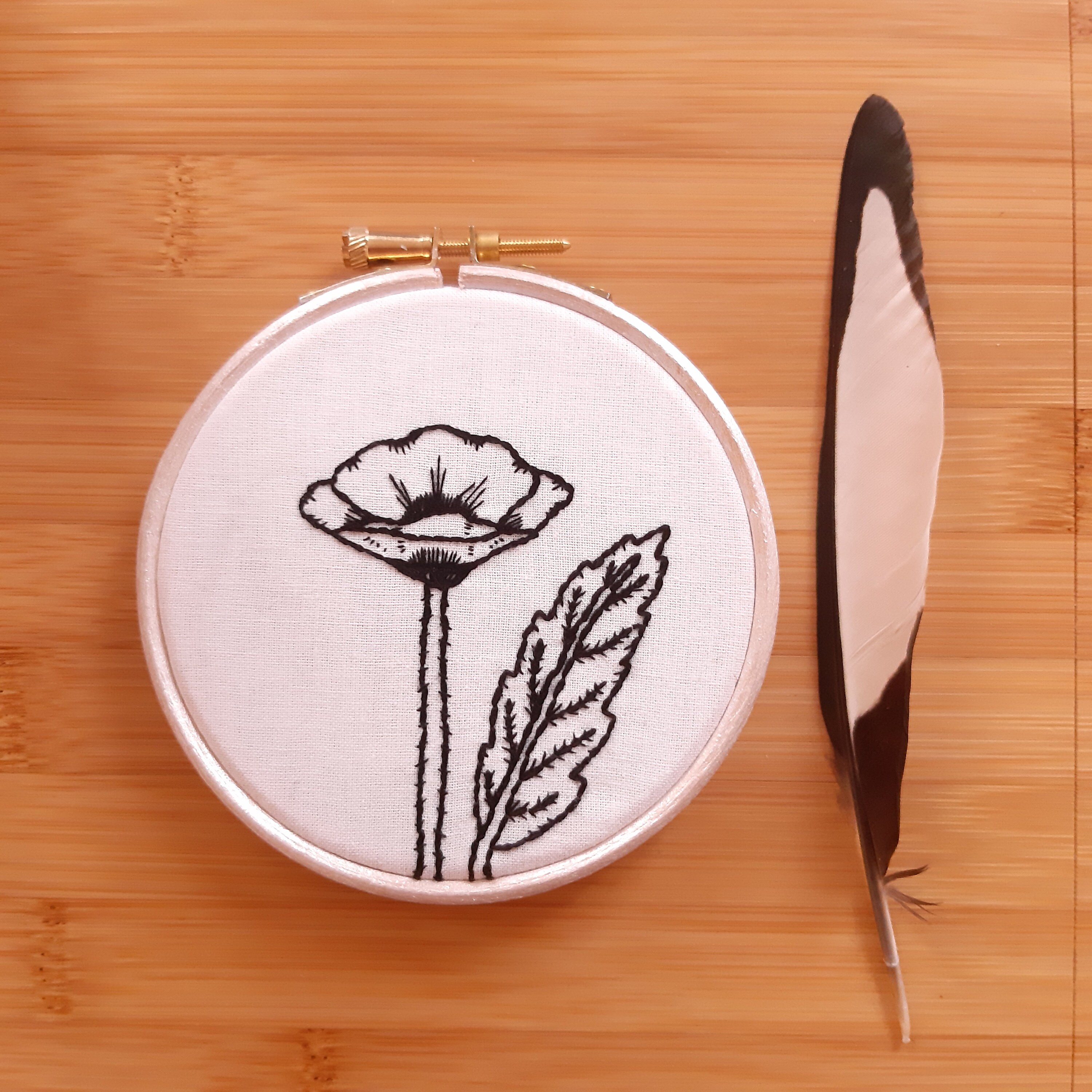 Opium Poppy Hoop Embroidery - Etsy