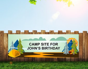 Camping banner | Etsy