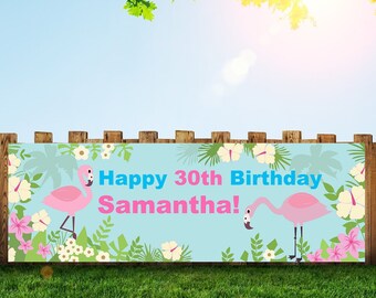 Flamingo Banner - Etsy