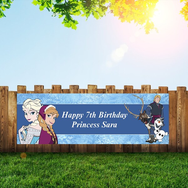 Frozen Banner - Etsy