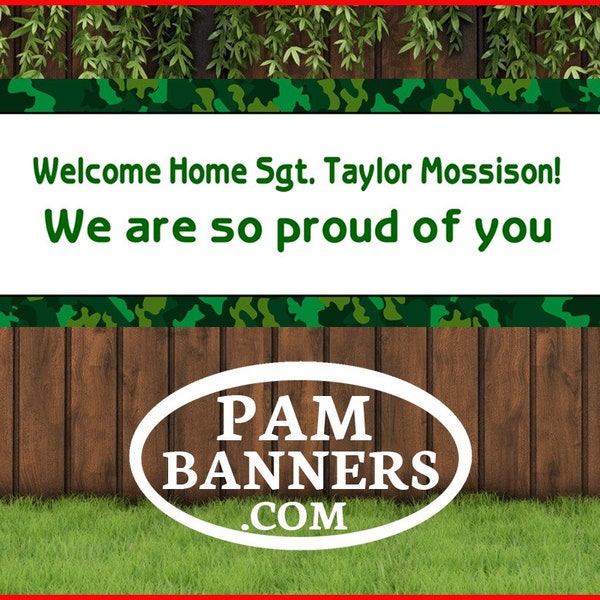 Camouflage Banner - Etsy