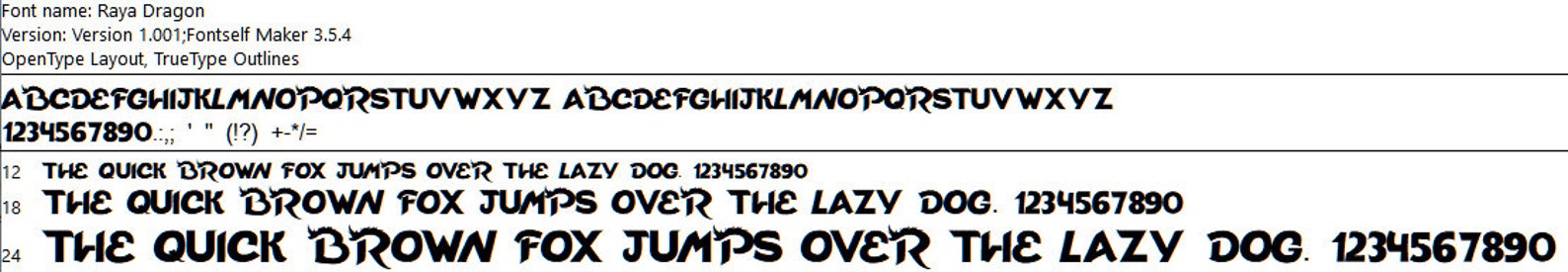 Raya and the Last Dragon Font Raya Font Dragon Font - Etsy