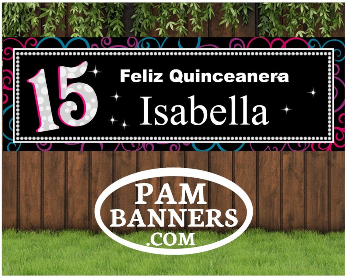 Large Quinceanera 15th Birthday Banner and Signs for Teens 6x2 - Etsy