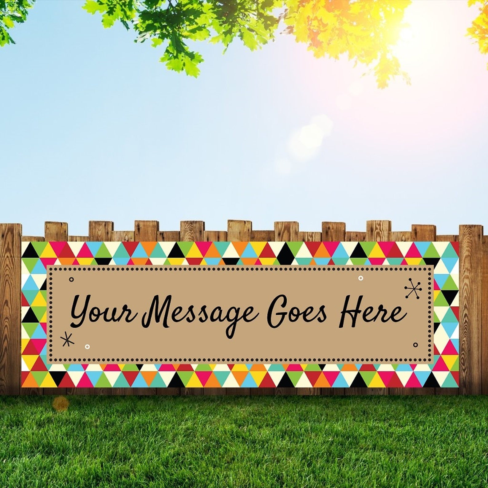 Large Triangle Origami Birthday Party Banner and Signs 6x2 - Etsy