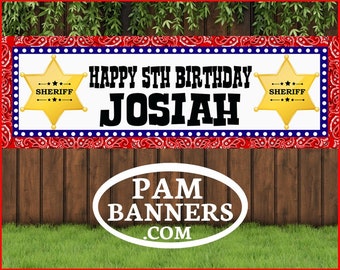 Sheriff Banner - Etsy