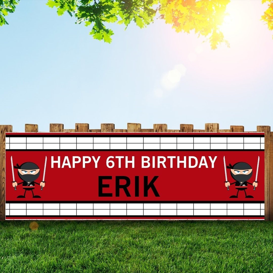 Ninja Turtle Birthday Party Banner Ninja Turtles Adventures ...