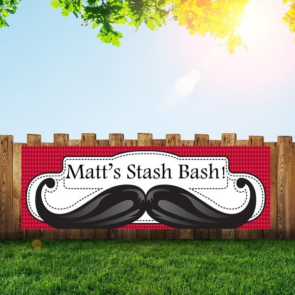 Mustache Banner - Etsy
