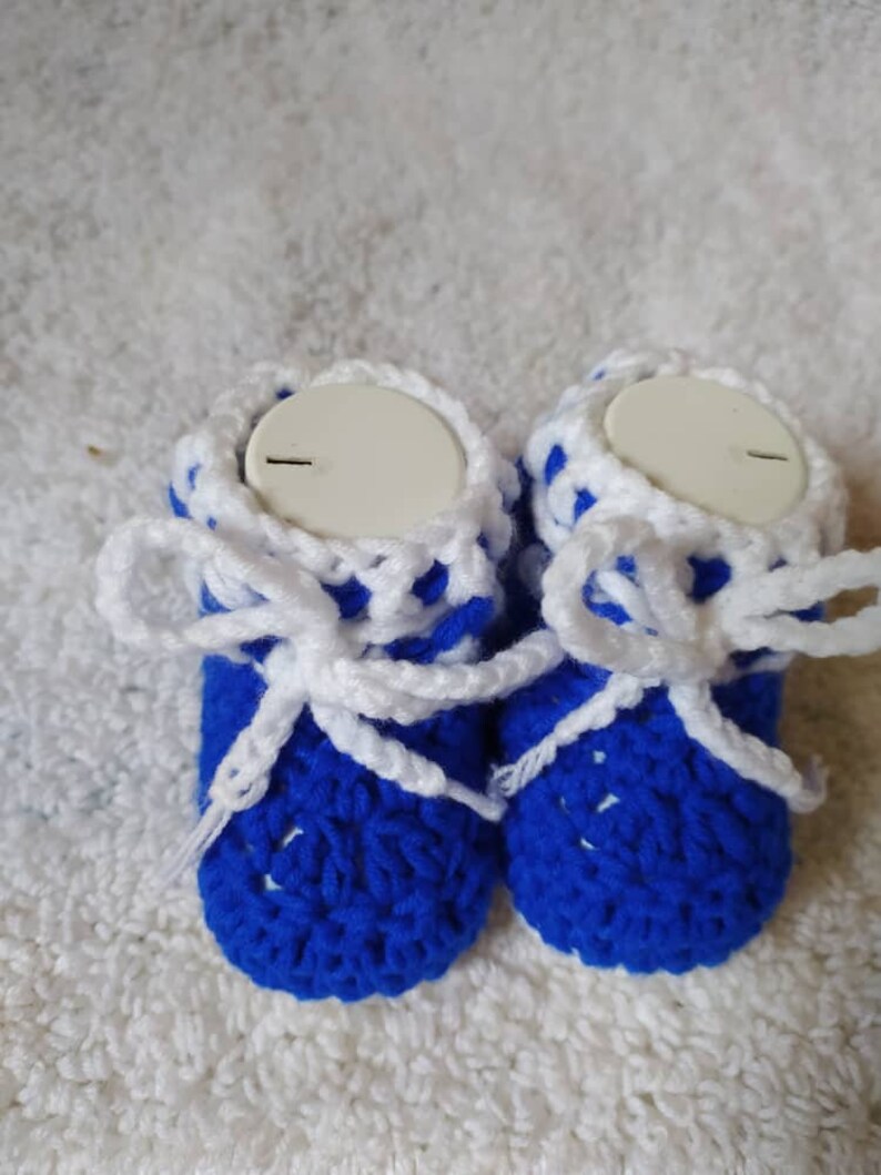 CROCHET PATTERN PDF Crochet Baby Booties Worked Flat - Etsy