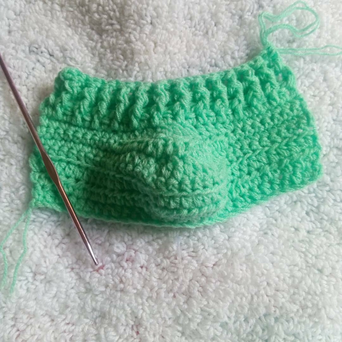 CROCHET PATTERN PDF Crochet Baby Booties Pattern Worked Flat - Etsy