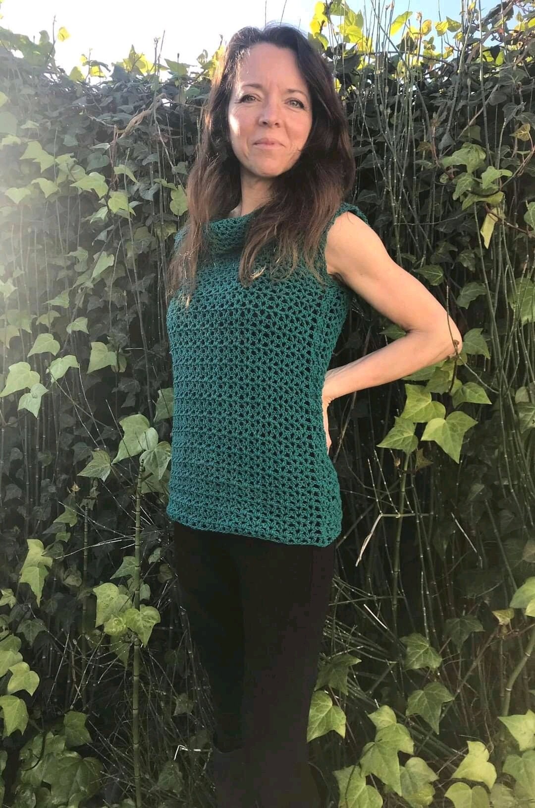 CROCHET PATTERN - Crochet Cowl Neck Top Pattern - Crochet Drape Neck ...