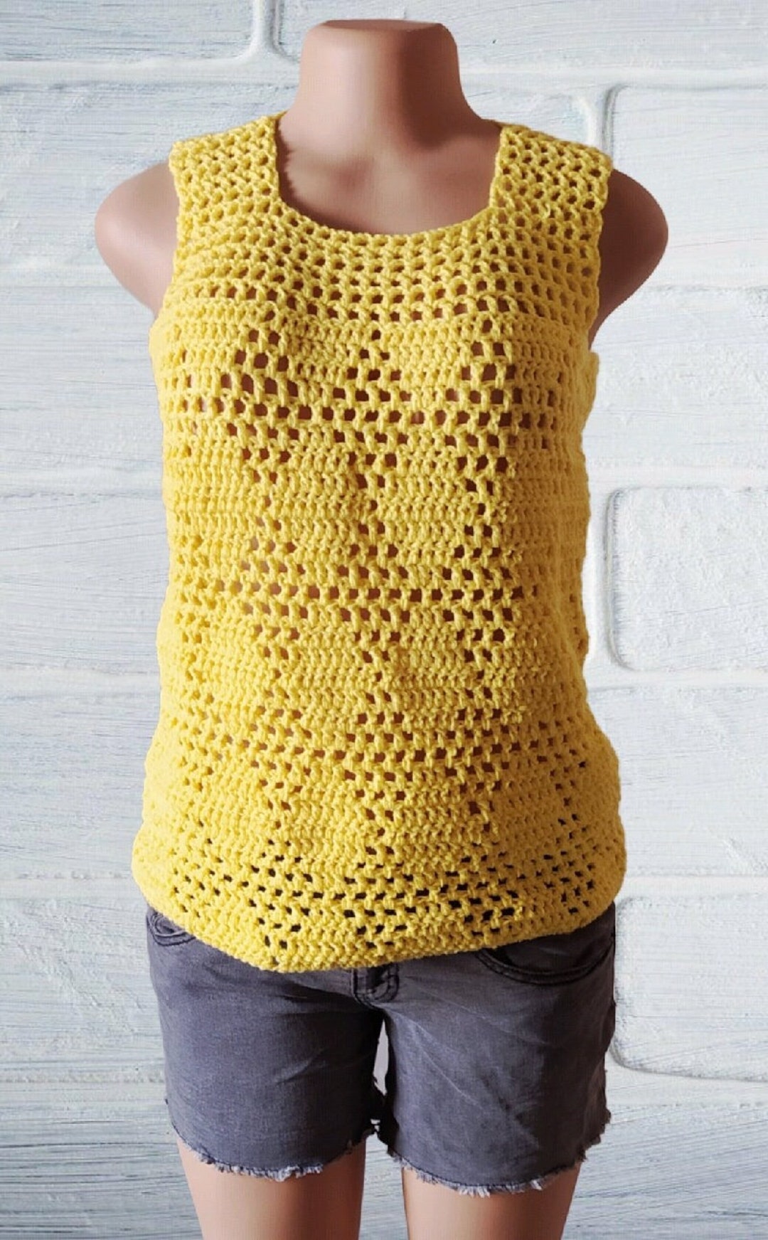 CROCHET PATTERN PDF Crochet Diamond Top Pattern Crochet Summer Top for ...