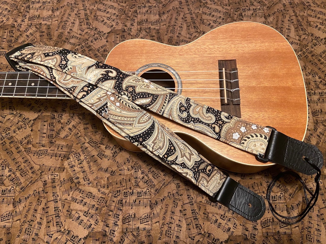 Paisley Floral Ukulele Strap Ukelele Handmade Ukulele Banjolele Banjo ...