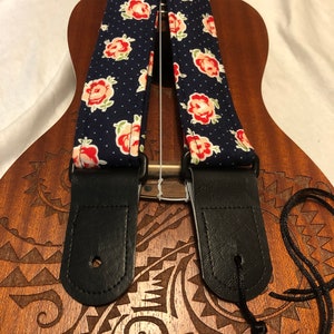 Roses Ukulele Ukelele Strap Ukelele Handmade Ukulele Banjolele Banjo ...