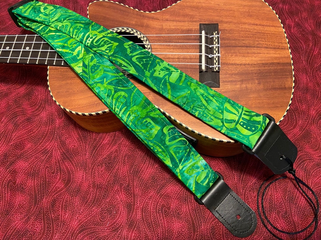Tropical Leaves Batik Ukulele Strap Ukelele Strap Ukelele - Etsy