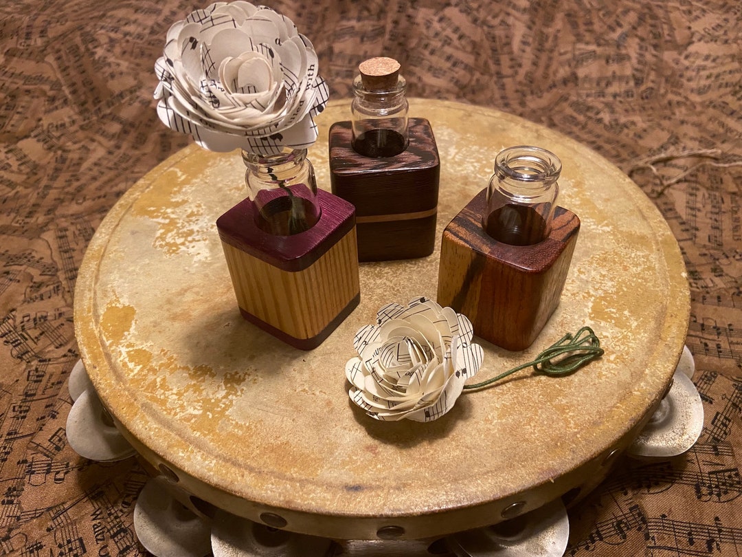 Mini Wood Bud Vase, Bud Vase, Mini Urns, Handmade Wooden Urn, Wood ...