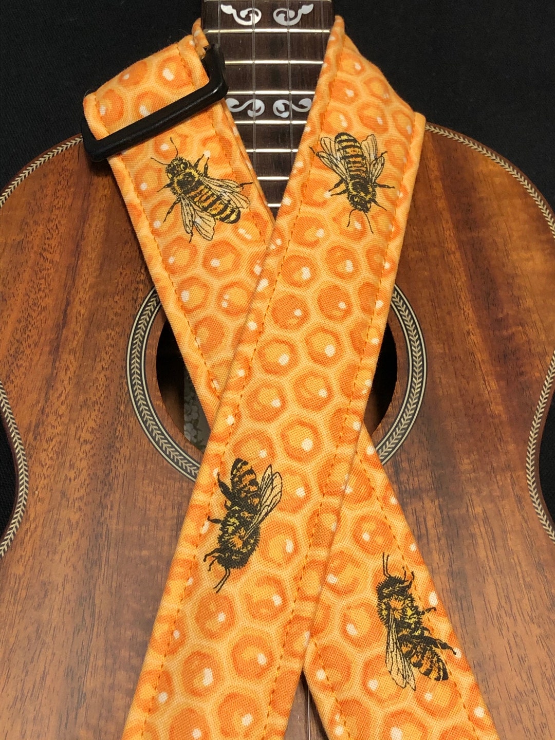 PRE-ORDER Honey Bees Ukulele Strap Ukulele Ukelele Strap Ukelele ...